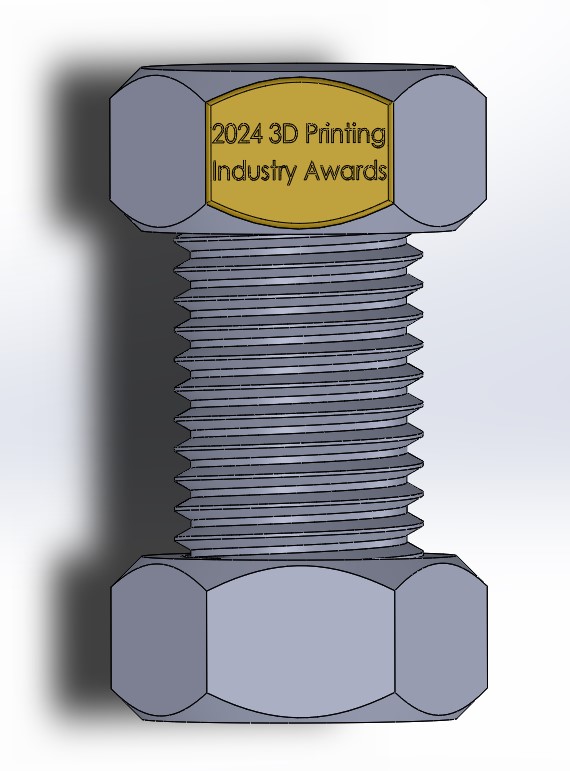 2024 3D Printing Industry Award - Bolt and nut by hanellad | Download ...