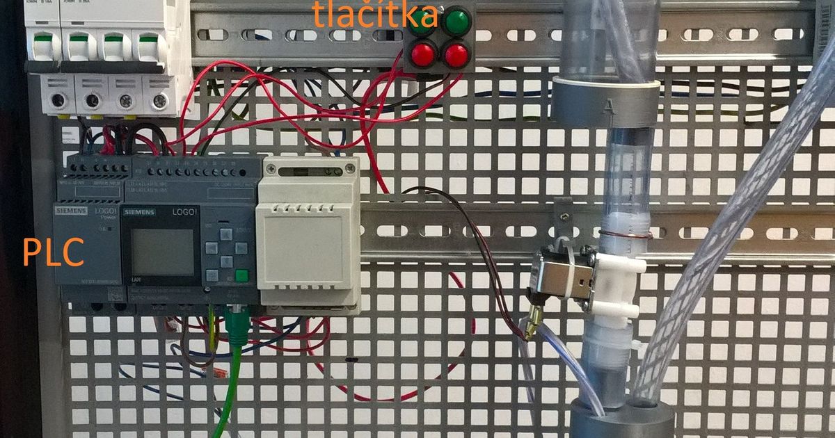 Přečerpávací stanice – model technologického procesu řízený PLC ...