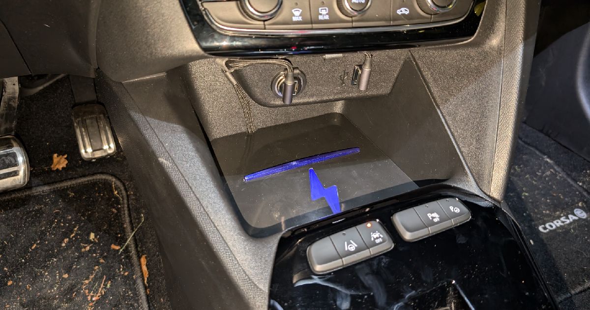 Wireless Qi Charger || Wireless Android Auto || Opel Corsa (Series F ...