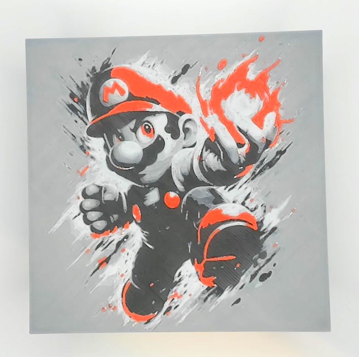 Super Mario Hueforge By Lofi Layers Download Free Stl Model