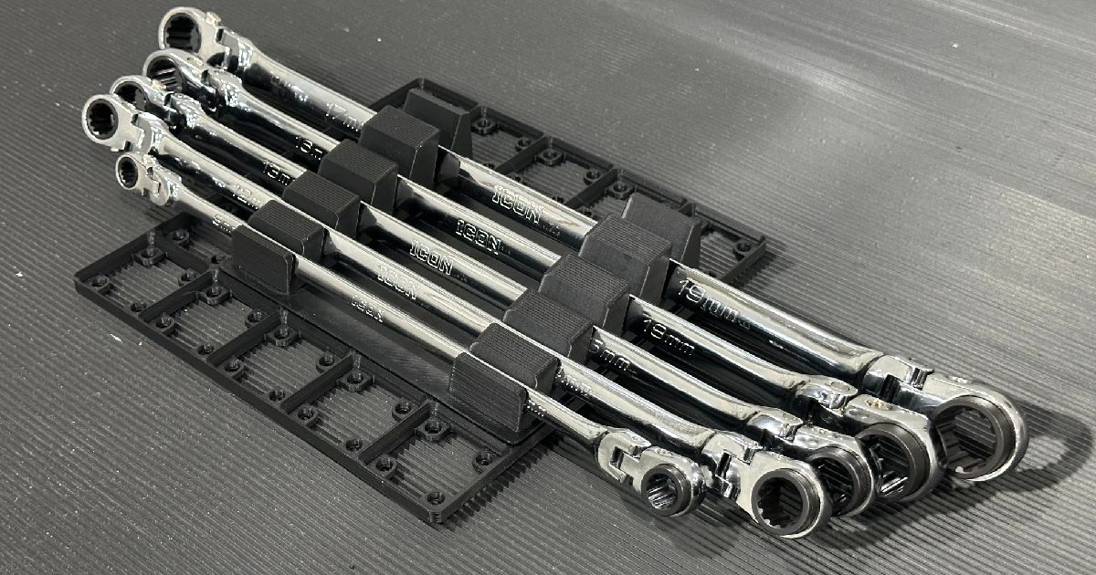 Gridfinity f/ Harbor Freight ICON 56694 Double Box Flex Ratcheting Wrench Set par Jace ...