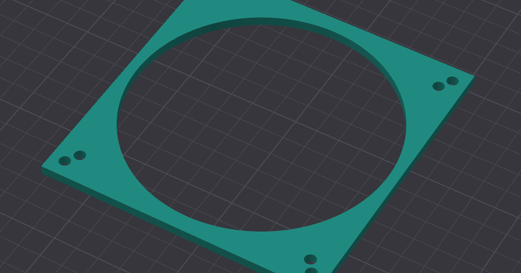 120mm fan mount for wall-mounted blast gate by fneb | Download free STL ...