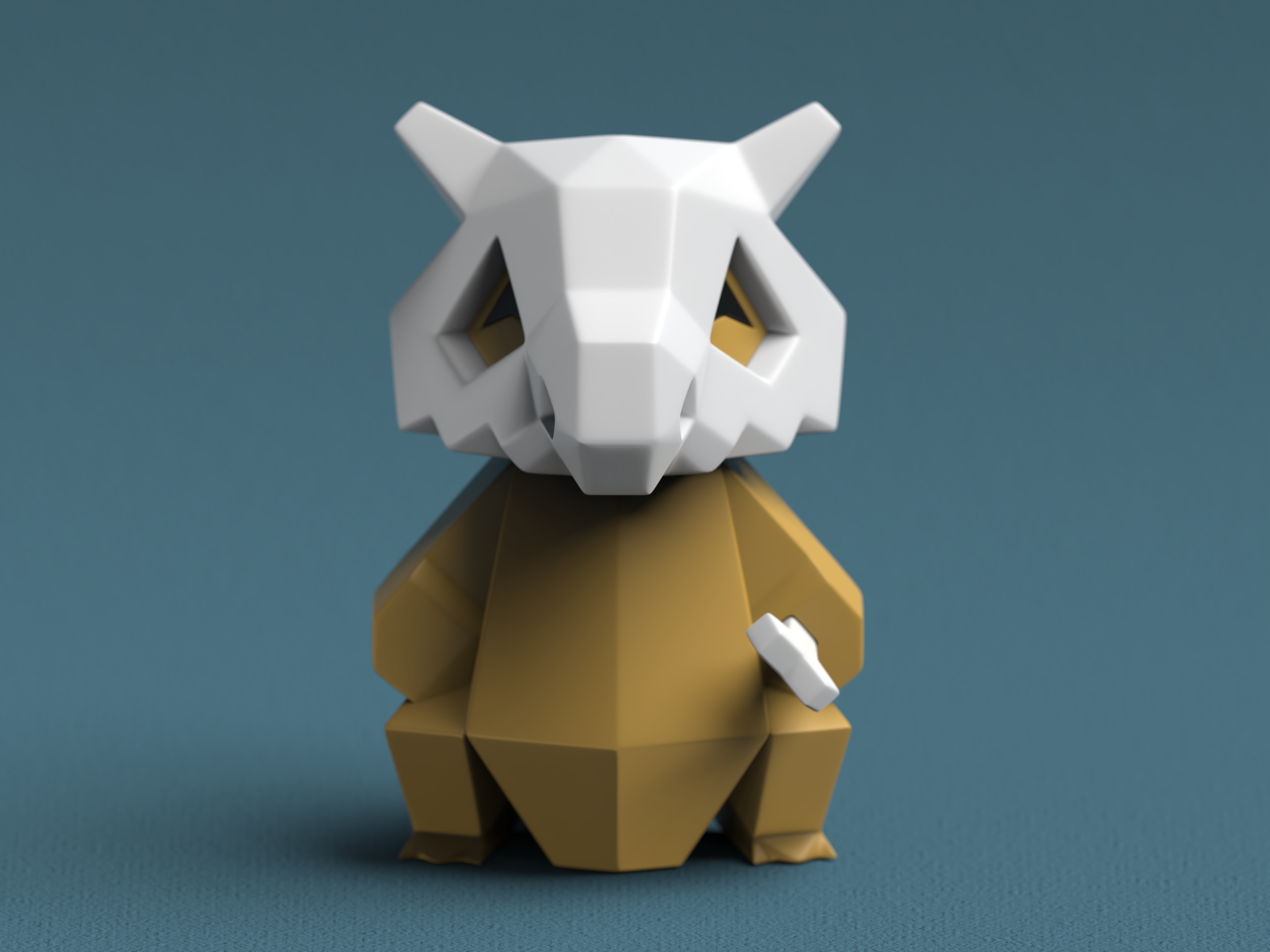 Low-poly Cubone by Agustin Arroyo | Printables Store