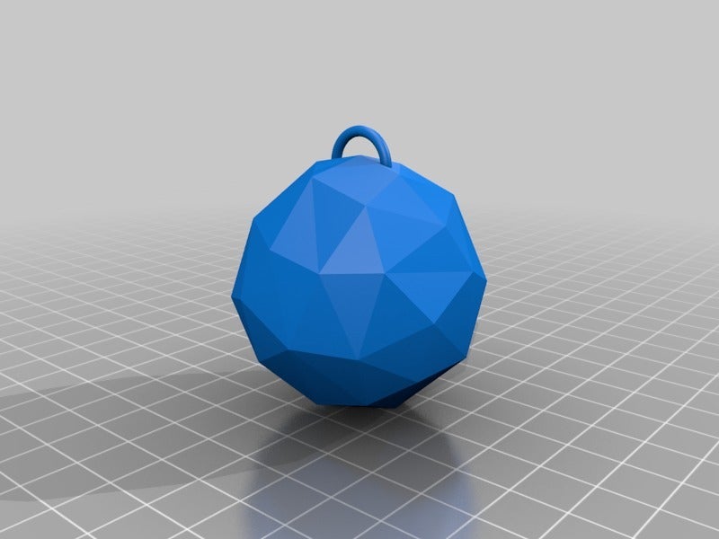 Christmas Low Poly Ball by Luke's 3D | Download free STL model ...