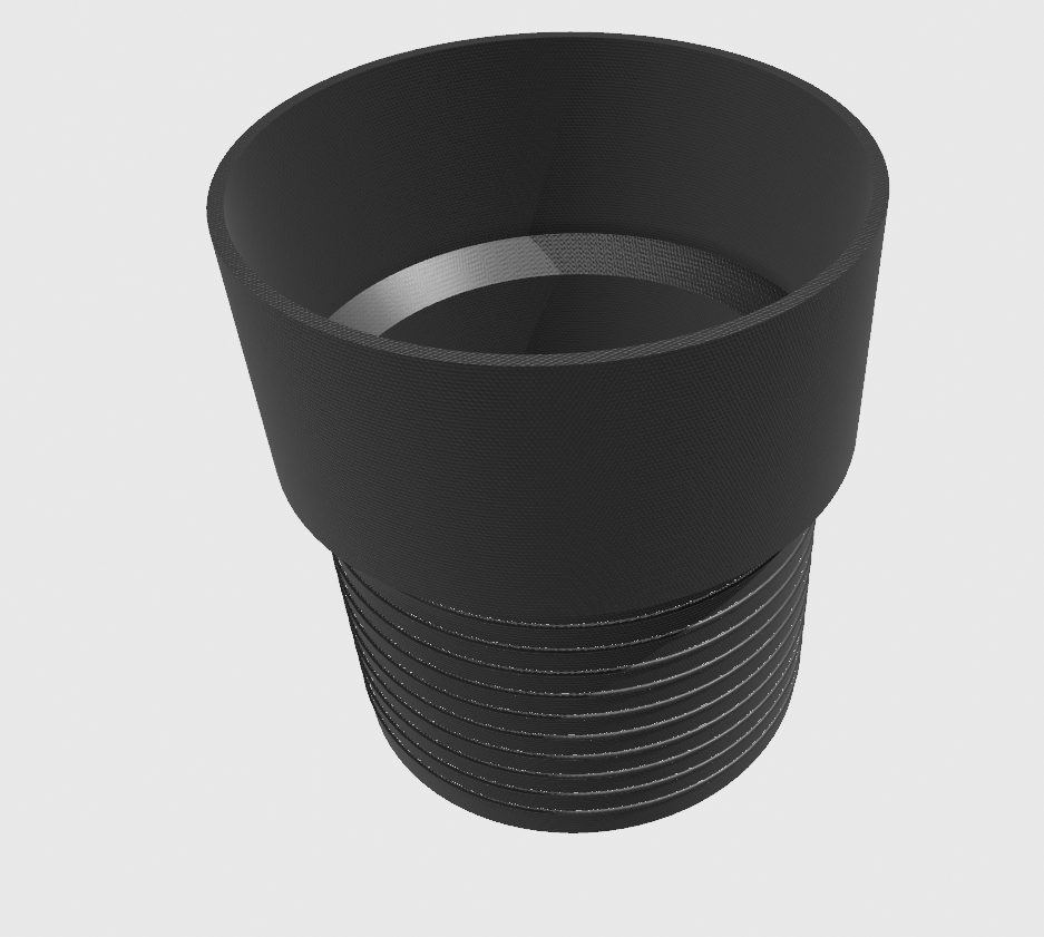 4-inch PVC drain pipe to flexible hose adapter by David Gunter ...