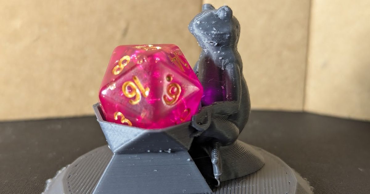 Sitting Frog Dice Guardian by OS24 | Download free STL model ...