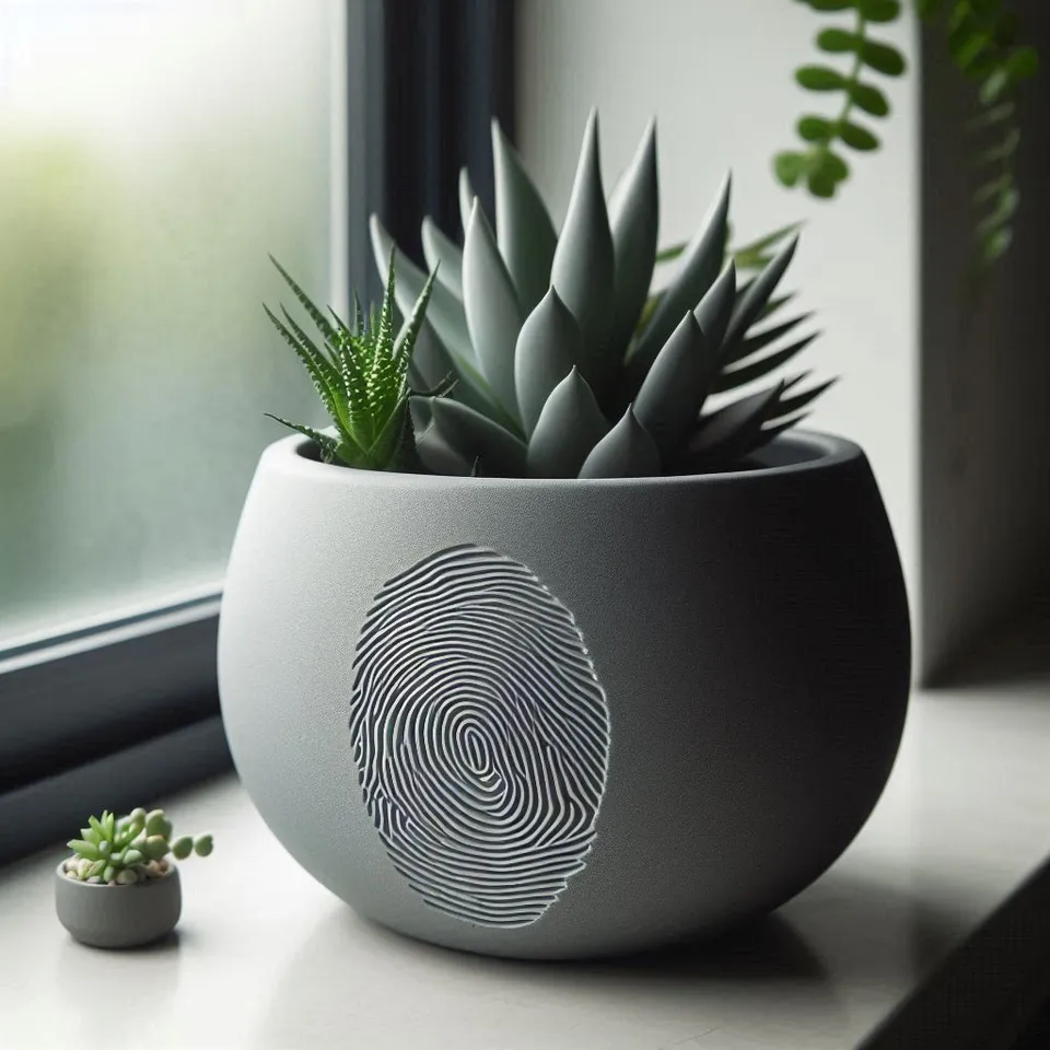 Modern design plant pot "crime scene" by Deltaprints | Download free ...