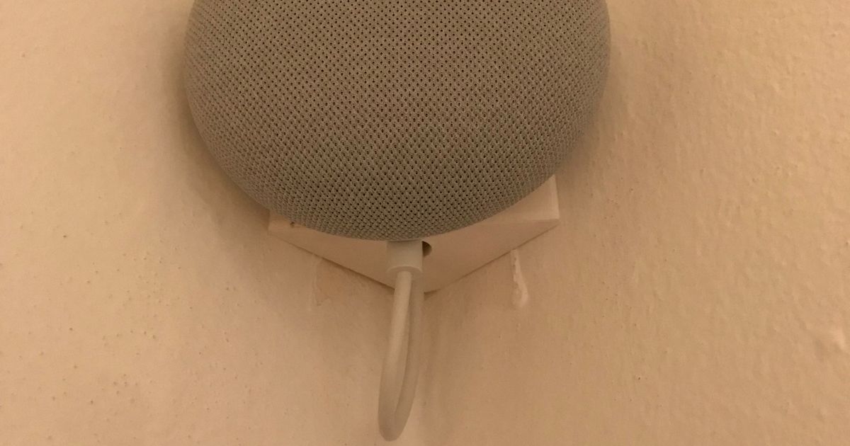 Google Nest Mini wall corner mount by Martin Silovský | Download free ...