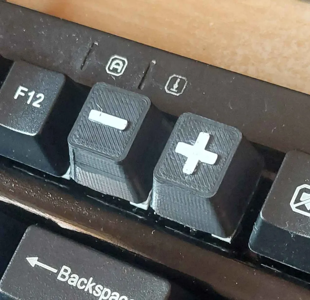 Plus and Minus keycaps by 3dcibpter | Download free STL model ...