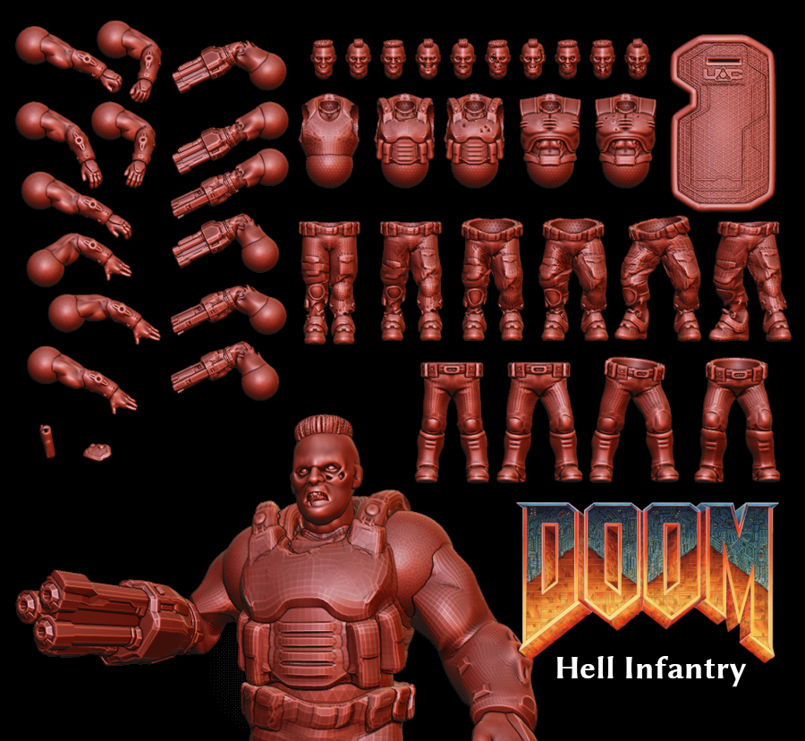 Doom - Hell Infantry by kaucukovnik.vi | Download free STL model ...