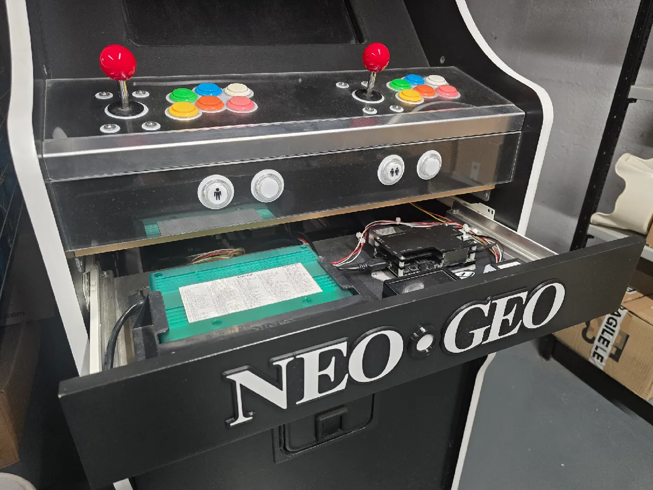 NeoGeo logo with hidden drawer button - Arcade Machine by Regis ...