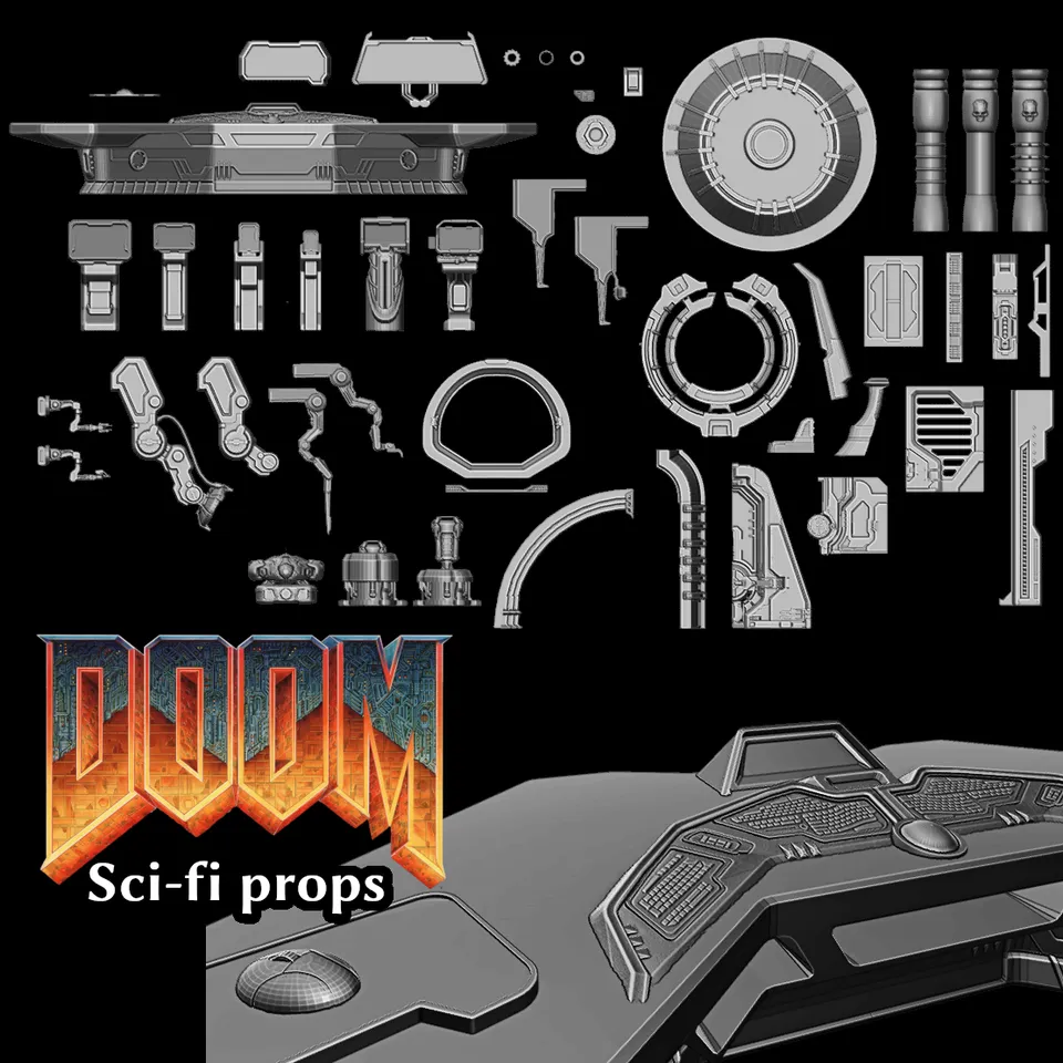 Doom Props - Sci-Fi by kaucukovnik.vi | Download free STL model ...
