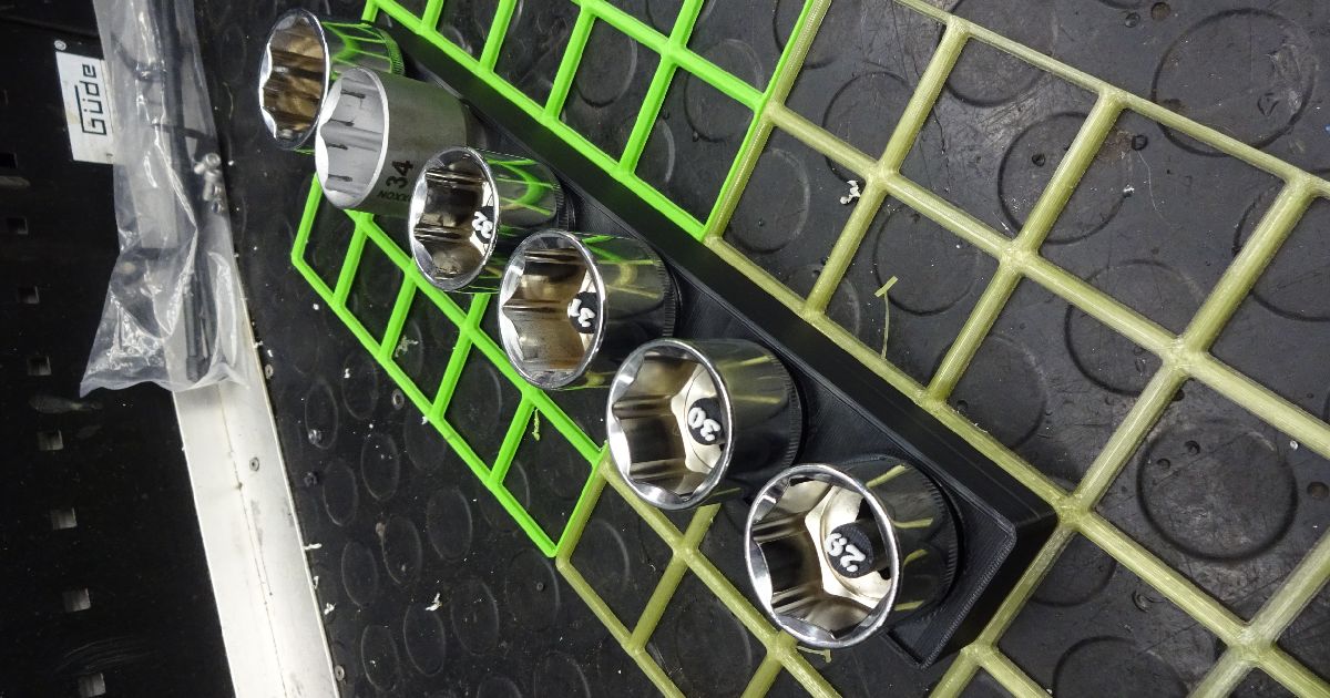 Gridfinity 1/2 socket holder 29-36mm by pietjepuk | Download free STL ...