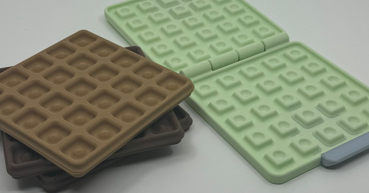 Waffle Iron with Waffle by Polymaker Education | Download free STL ...