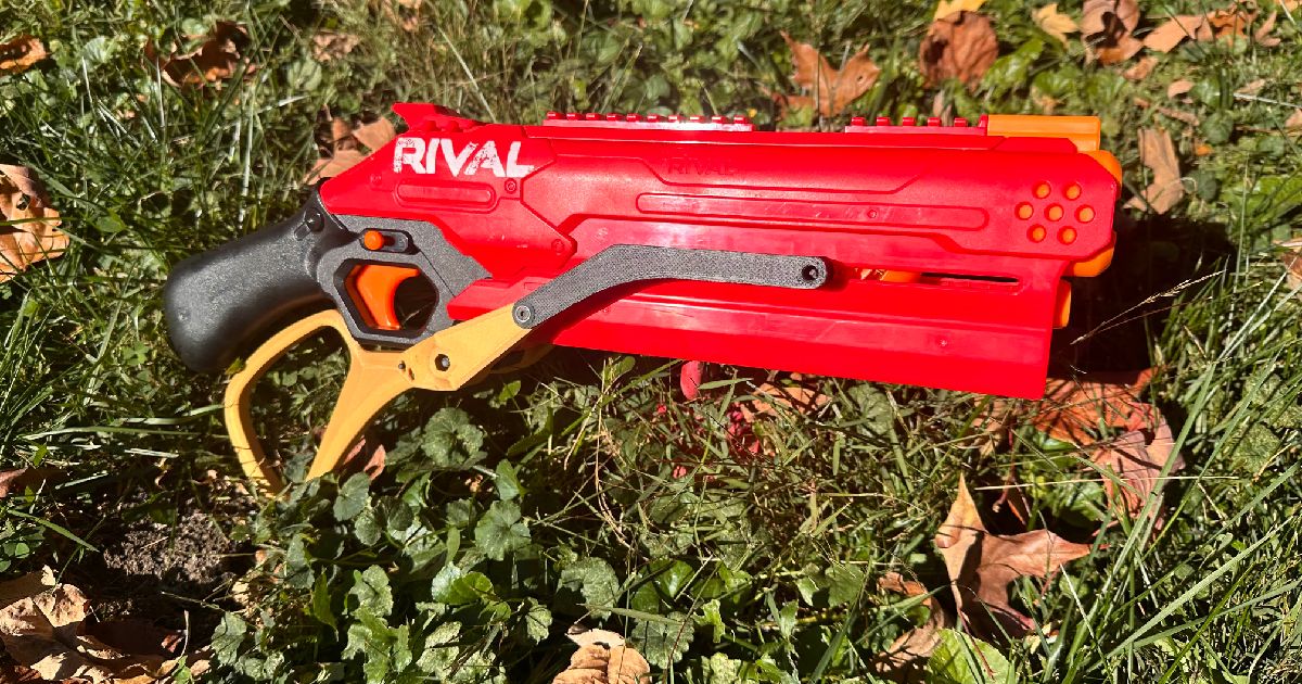 Nerf Rival Takedown Lever Action Mod by Spagoodler | Download free STL ...