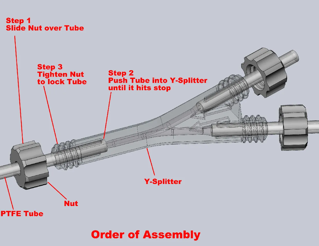 Bambu Lab Filament Y-Splitter by Reamo | Download free STL model | Printables.com