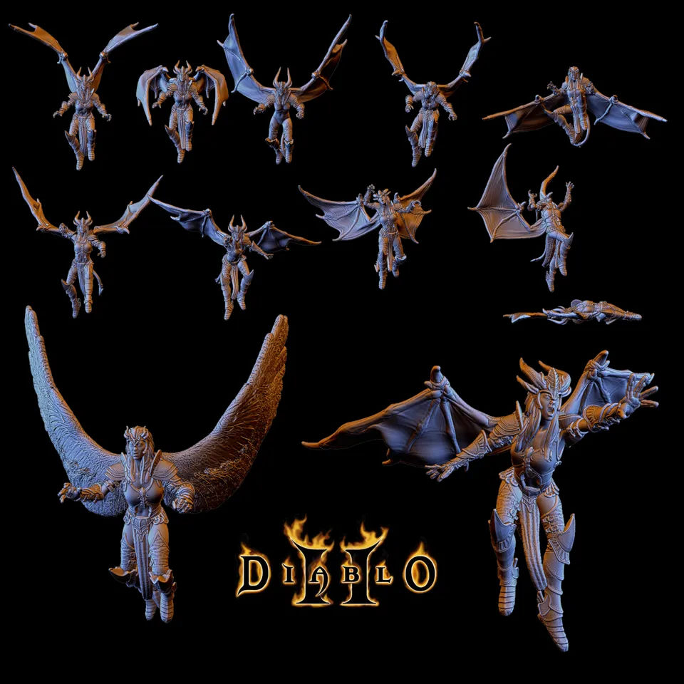 Diablo II - Succubi by kaucukovnik.vi | Download free STL model ...