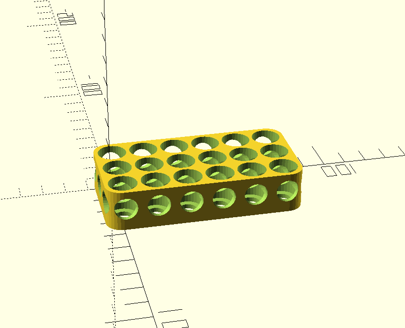 Configurable rack for HPLC and other vials by Dale | Download free STL ...
