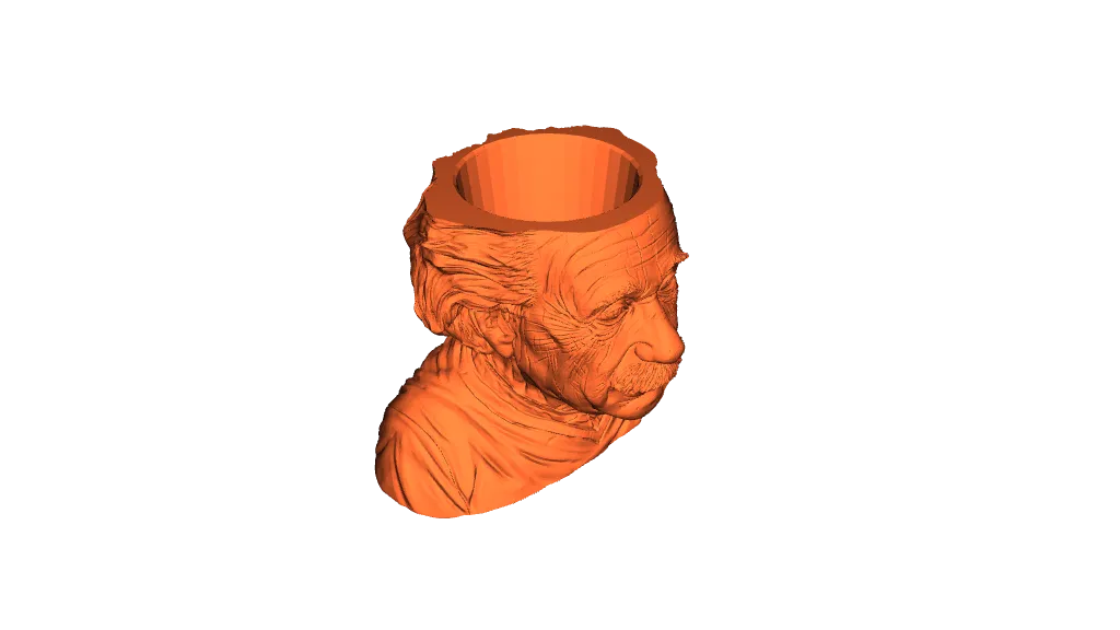 Einstein Bust Planter by toastipengi | Download free STL model ...