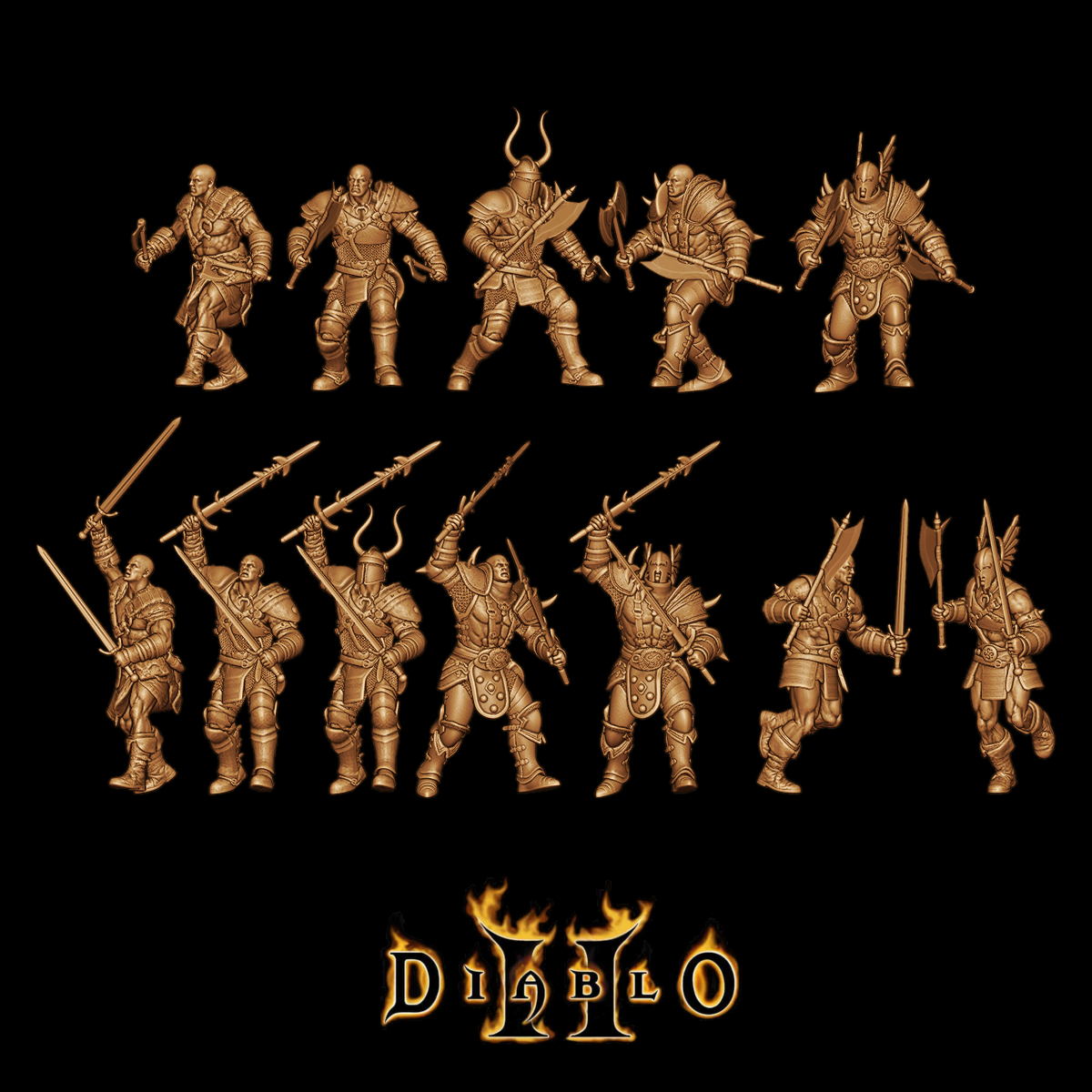 Diablo II - Barbarian por kaucukovnik.vi | Descargar modelo STL ...