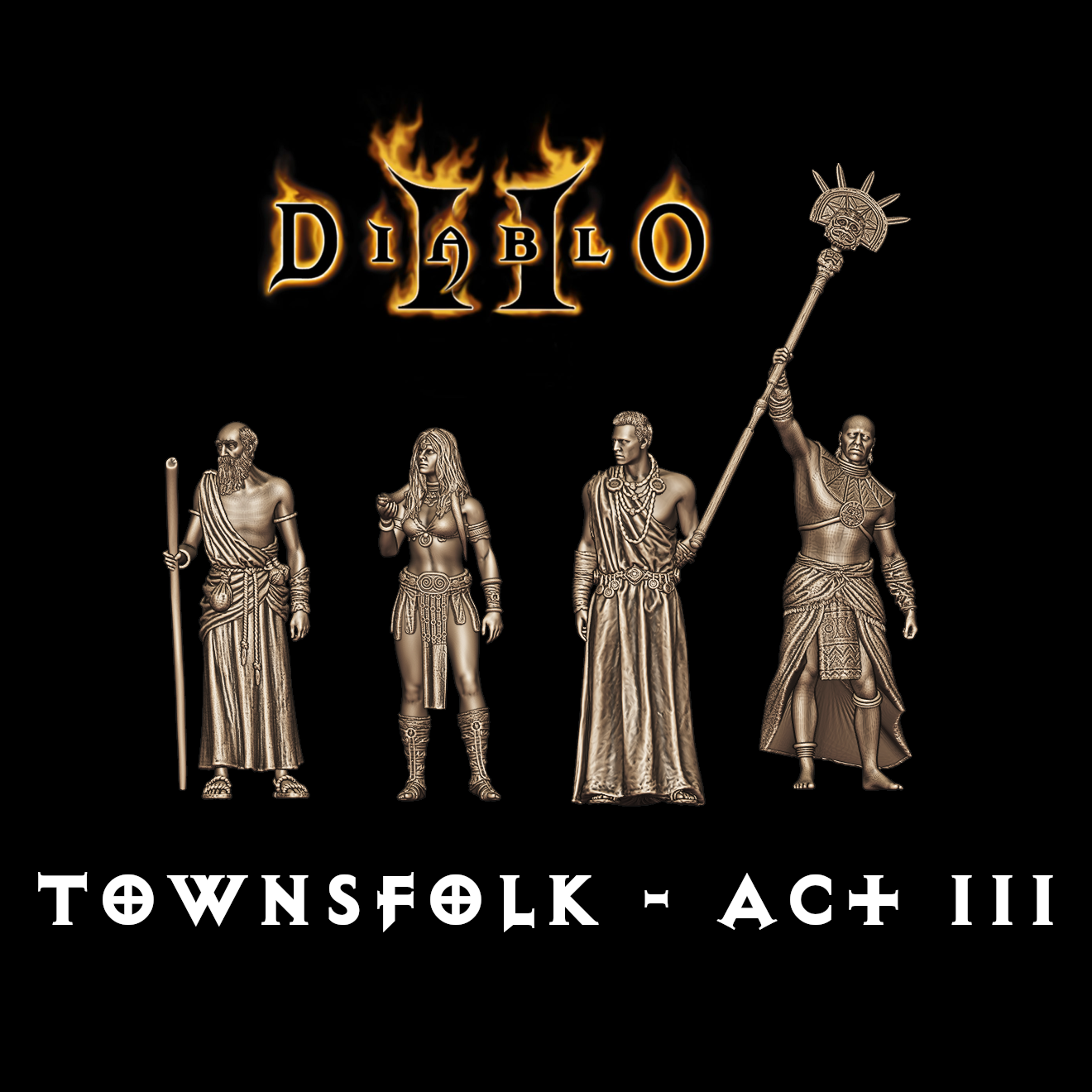 Diablo II - Act III NPCs von kaucukovnik.vi | Kostenloses STL-Modell ...
