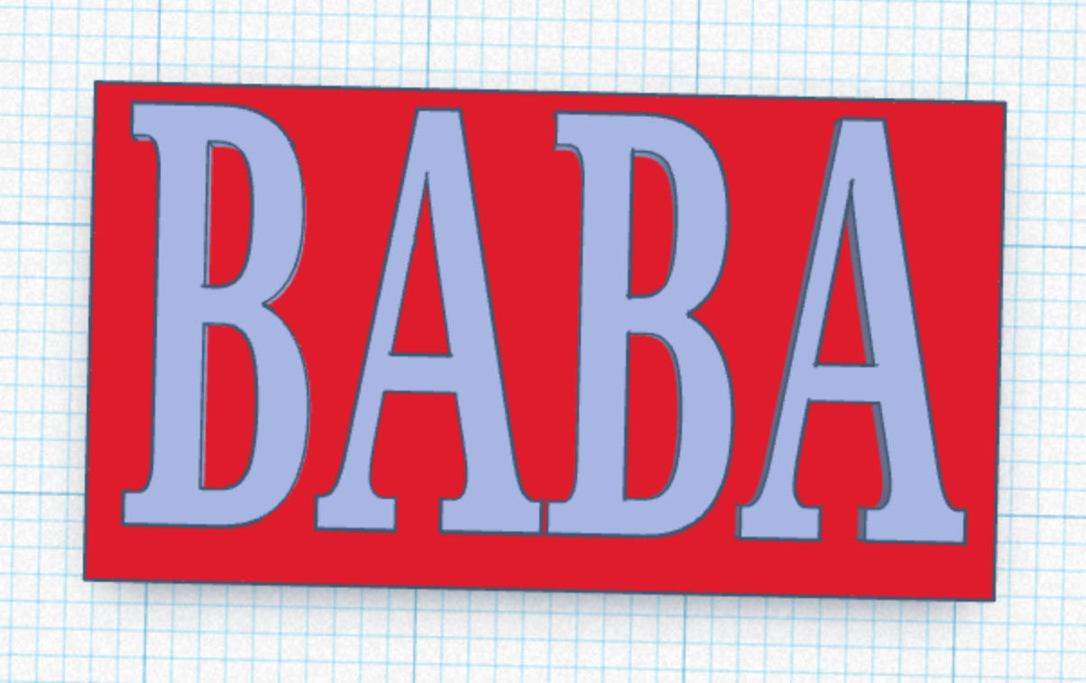 baba name plate by srayon | Download free STL model | Printables.com