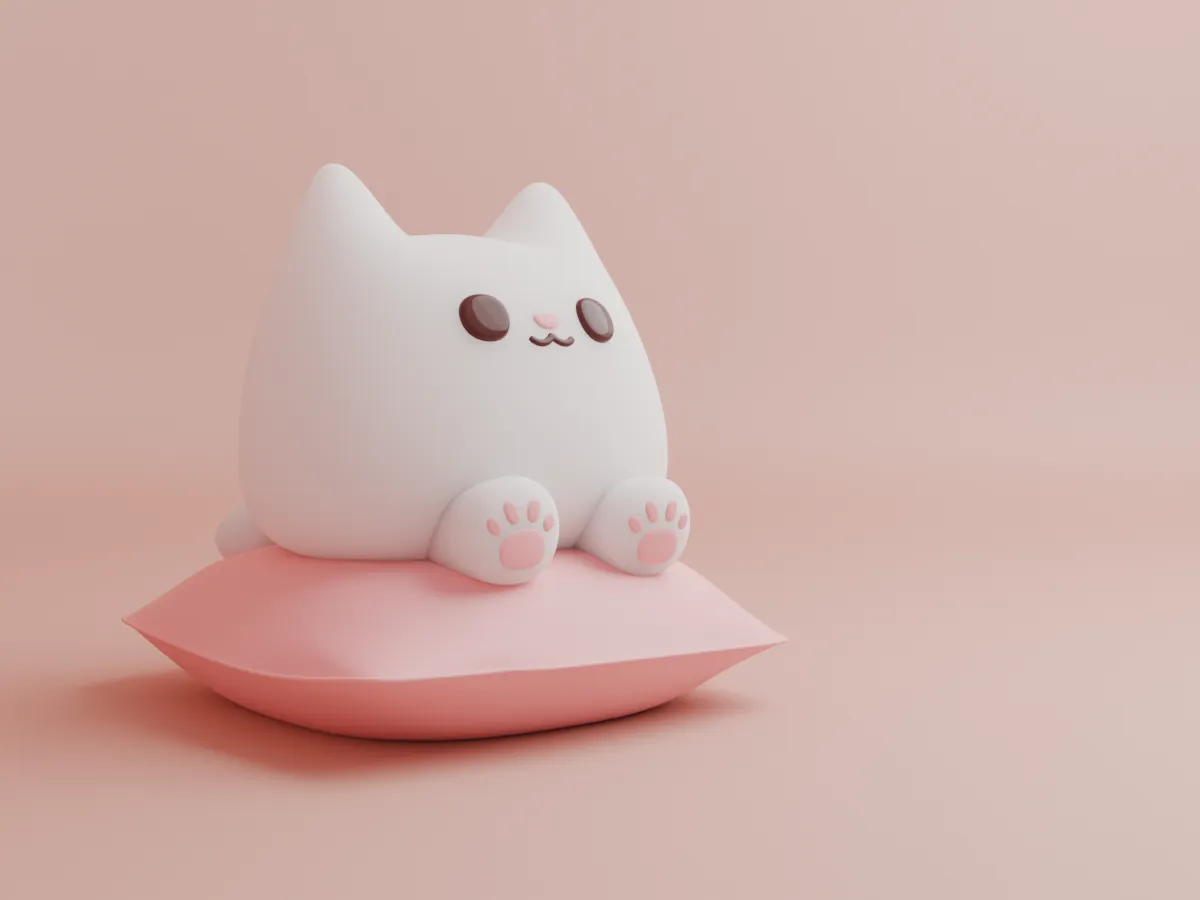 Cute chubby cat by Akyelle | Download free STL model | Printables.com