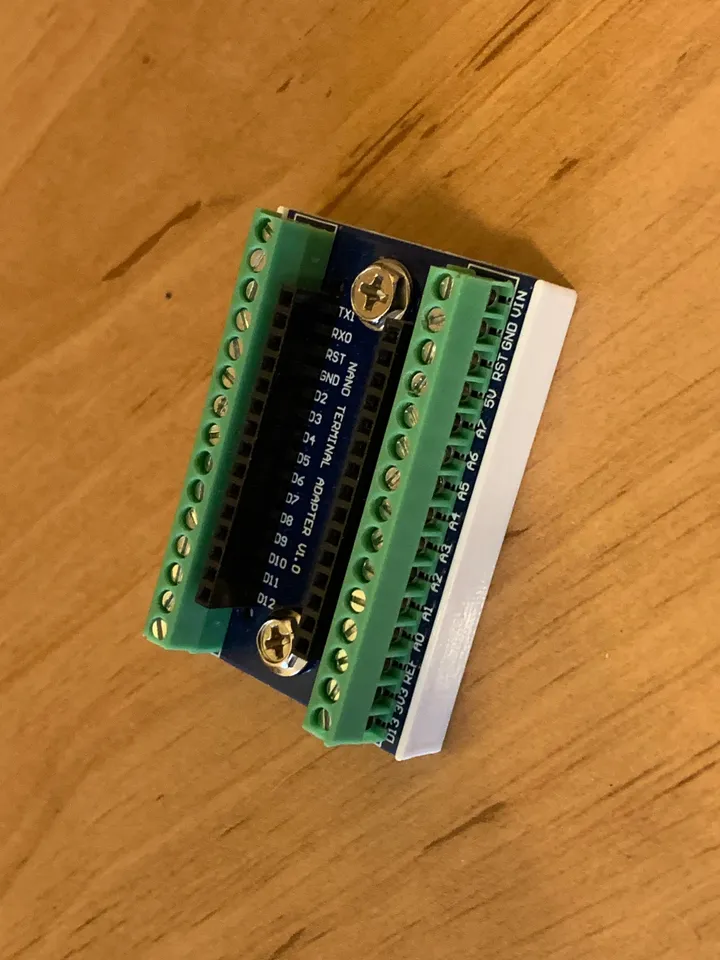 Arduino Nano - Screw Terminal Stand by zcizek | Download free STL model ...