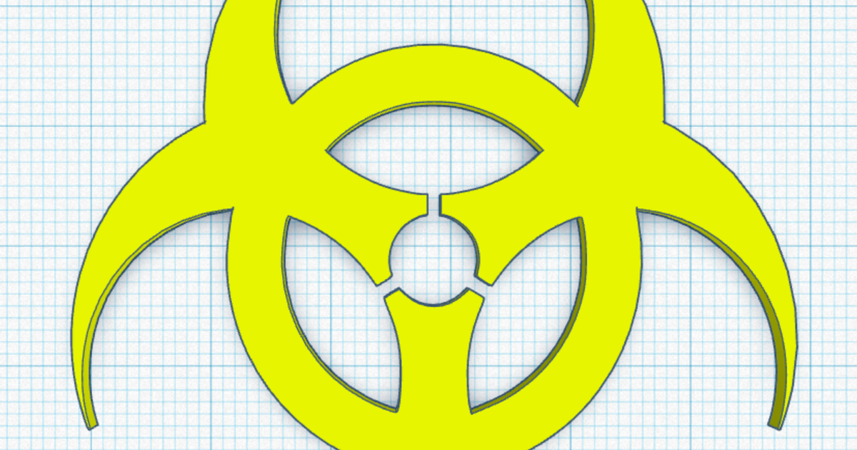 Biohazard symbol by Jacek Perliński | Download free STL model ...