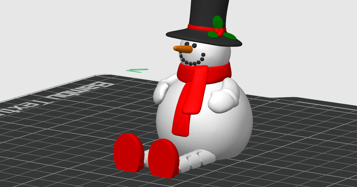articulated snowman by LTD | Download free STL model | Printables.com