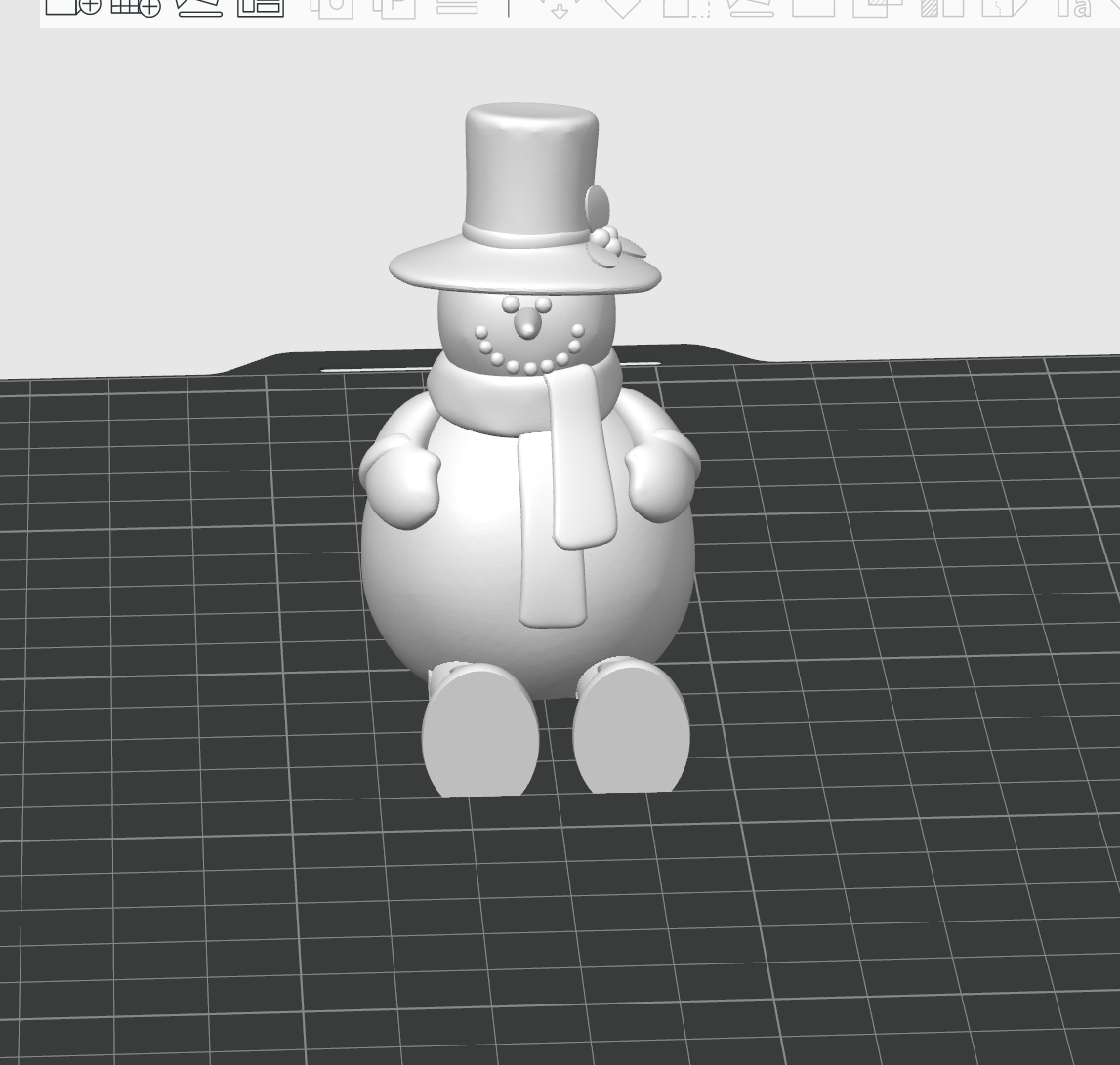 articulated snowman by LTD | Download free STL model | Printables.com