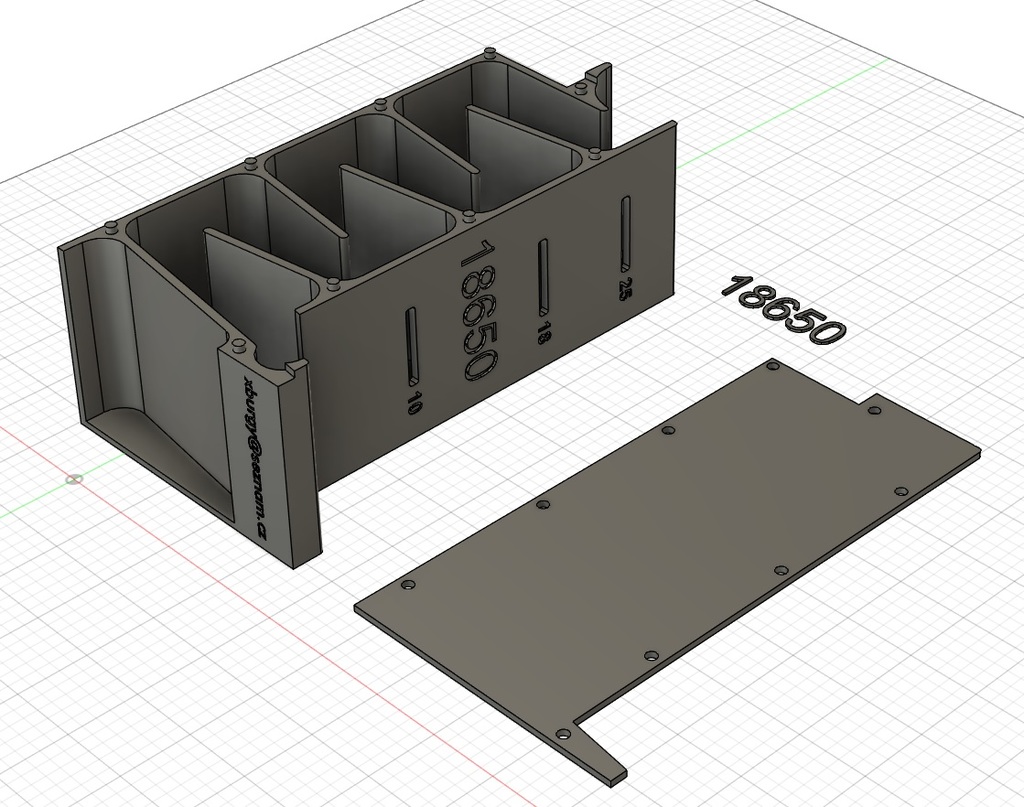 Battery dispenser - size 18650 by XBurgy | Download free STL model ...