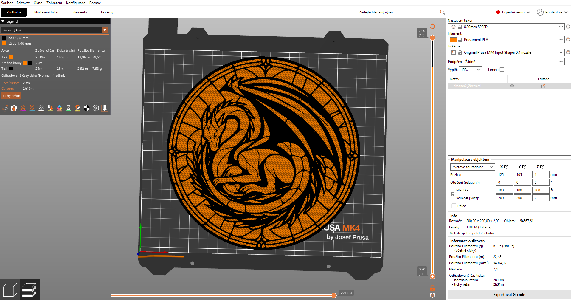 wall art / coaster: Mother dragon by Nina Máčová | Download free STL ...