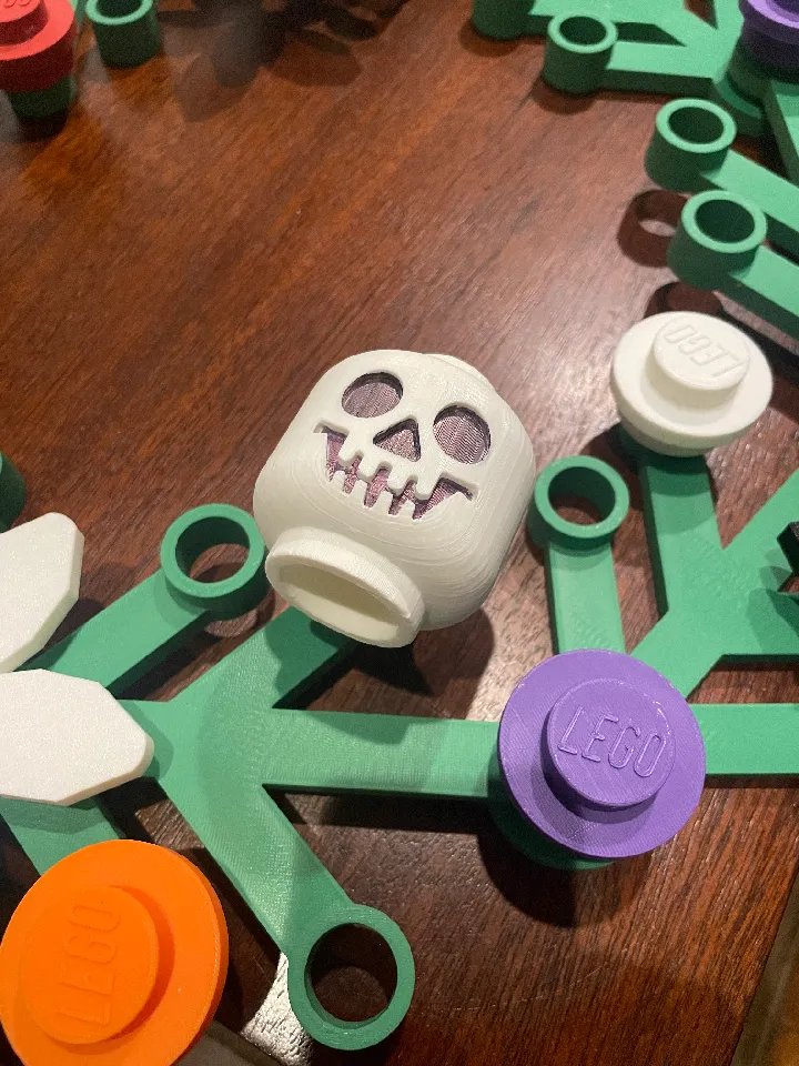 Lego wreath Halloween skull by DT | Download free STL model ...