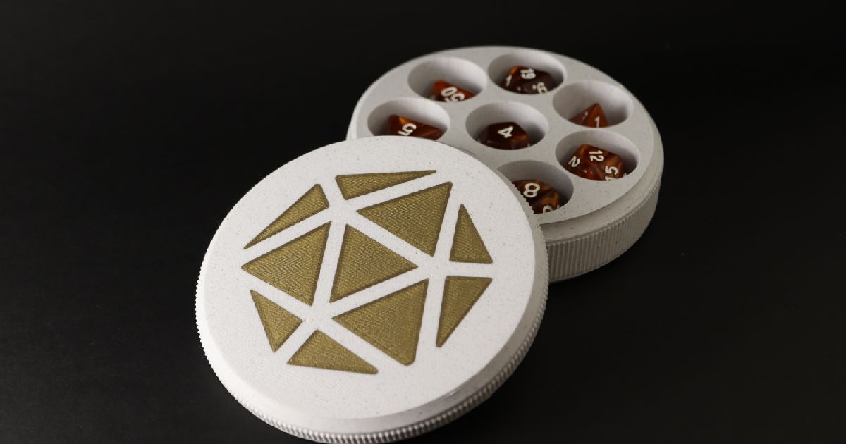 Circular Dice Container by FuniverseMN | Download free STL model ...