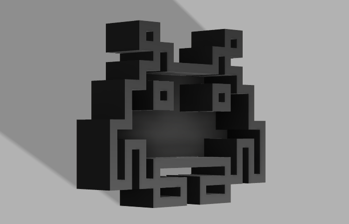 Space invaders videogames arcade by Nlevy131802 | Download free STL ...