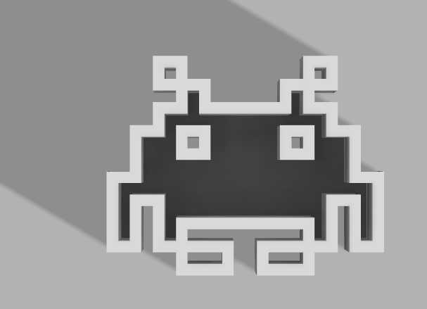 Space invaders videogames arcade by Nlevy131802 | Download free STL ...