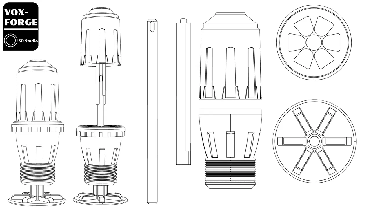 Dune Sand Thumper Pen Holder by VOX FORGE | Download free STL model ...