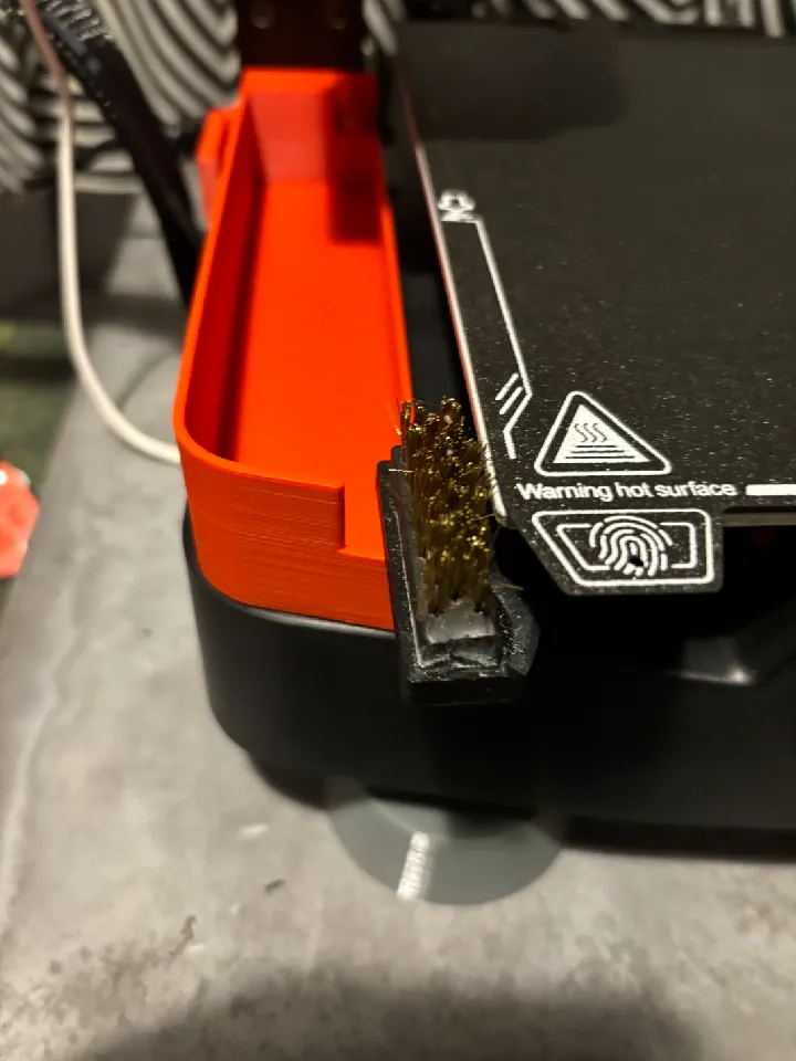 Ender 3 v3 KE removable bin with nozzle brush cutout by Mystik Dragon ...
