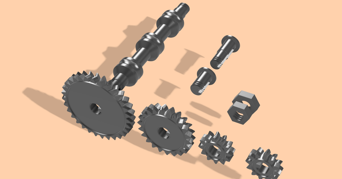 Sturdy wheels and shafts for playing card shuffler V3 by Alberth Salas ...