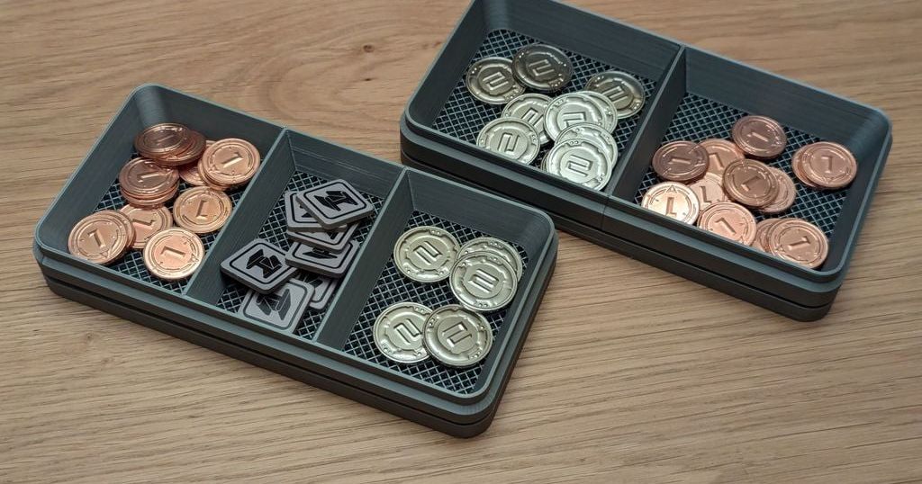 Double Game Tray with Lid - 2 and 3 Compartments by PandaruExpress ...