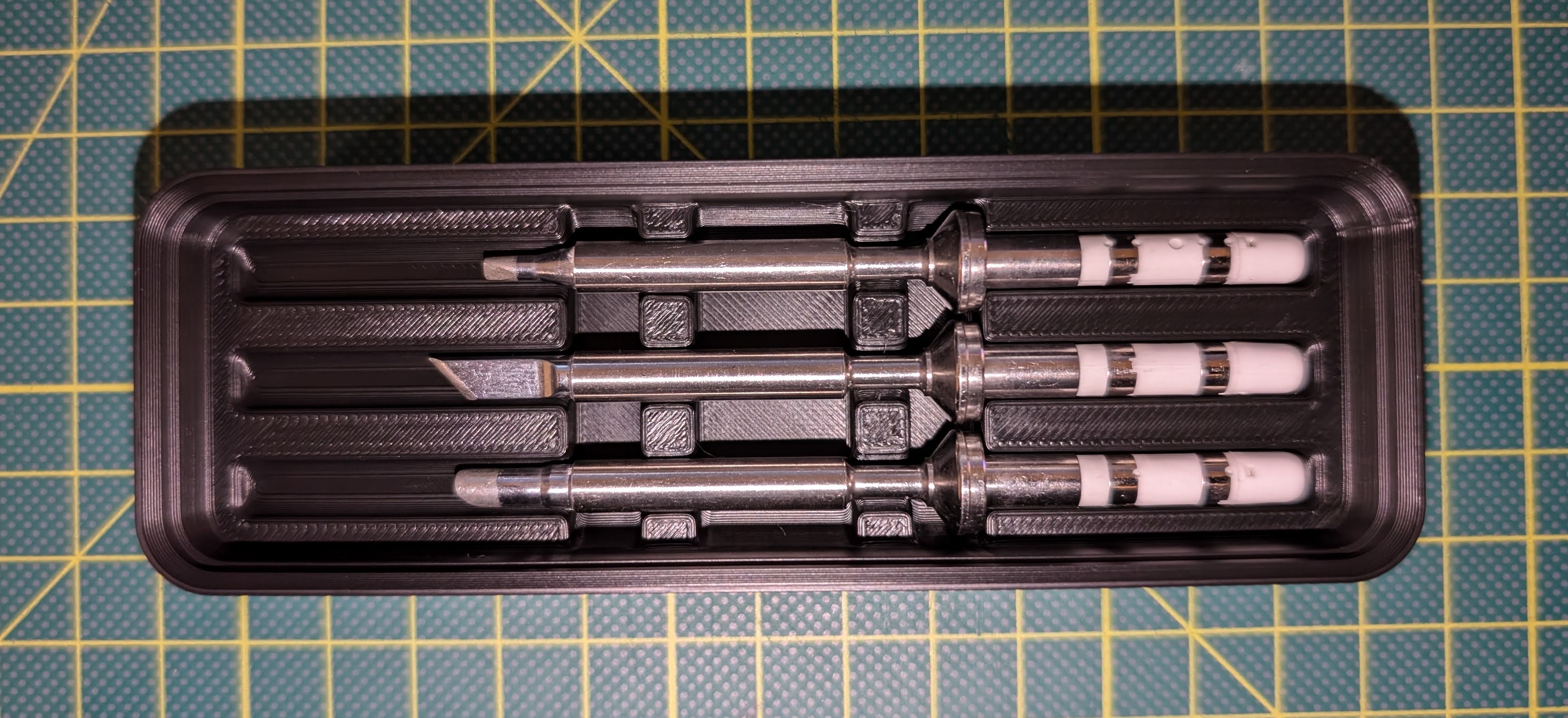 Gridfinity Pinecil Tip Stackable Storage Holder by Dank Memes ...