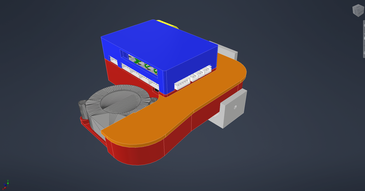 The 100 1.0 Raspi 3 + SKR Pico Fan Case by steamcatcher | Download free ...