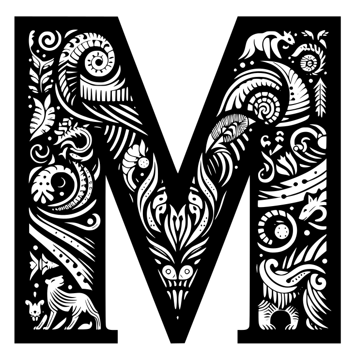 Crazy alphabet: Letter M by Nina Máčová | Download free STL model ...