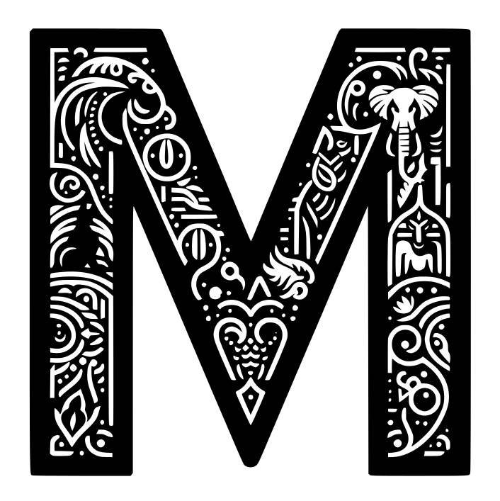 Crazy alphabet: Letter M by Nina Máčová | Download free STL model ...