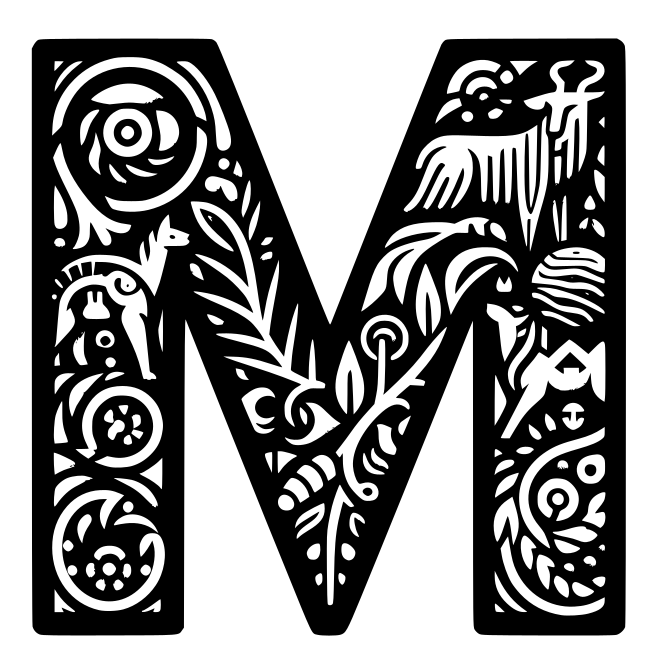 Crazy alphabet: Letter M by Nina Máčová | Download free STL model ...