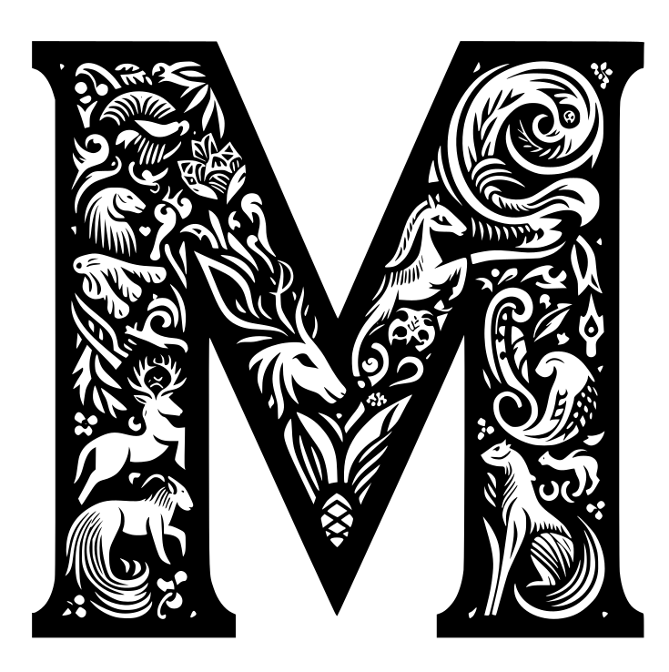 Crazy alphabet: Letter M by Nina Máčová | Download free STL model ...