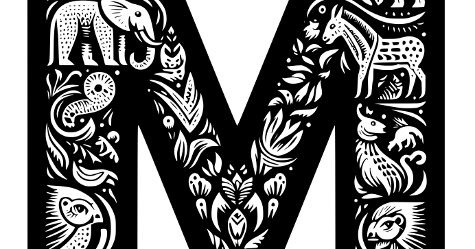 Crazy alphabet: Letter M by Nina Máčová | Download free STL model ...