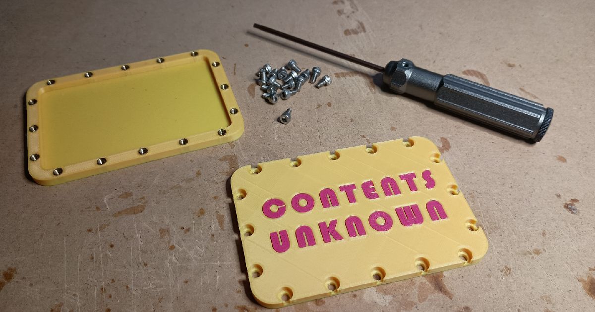 Over Engineered Gift Card v2 by johnmallen44 | Download free STL model ...