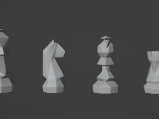 Triangular chess pieces by Jessie c | Download free STL model ...